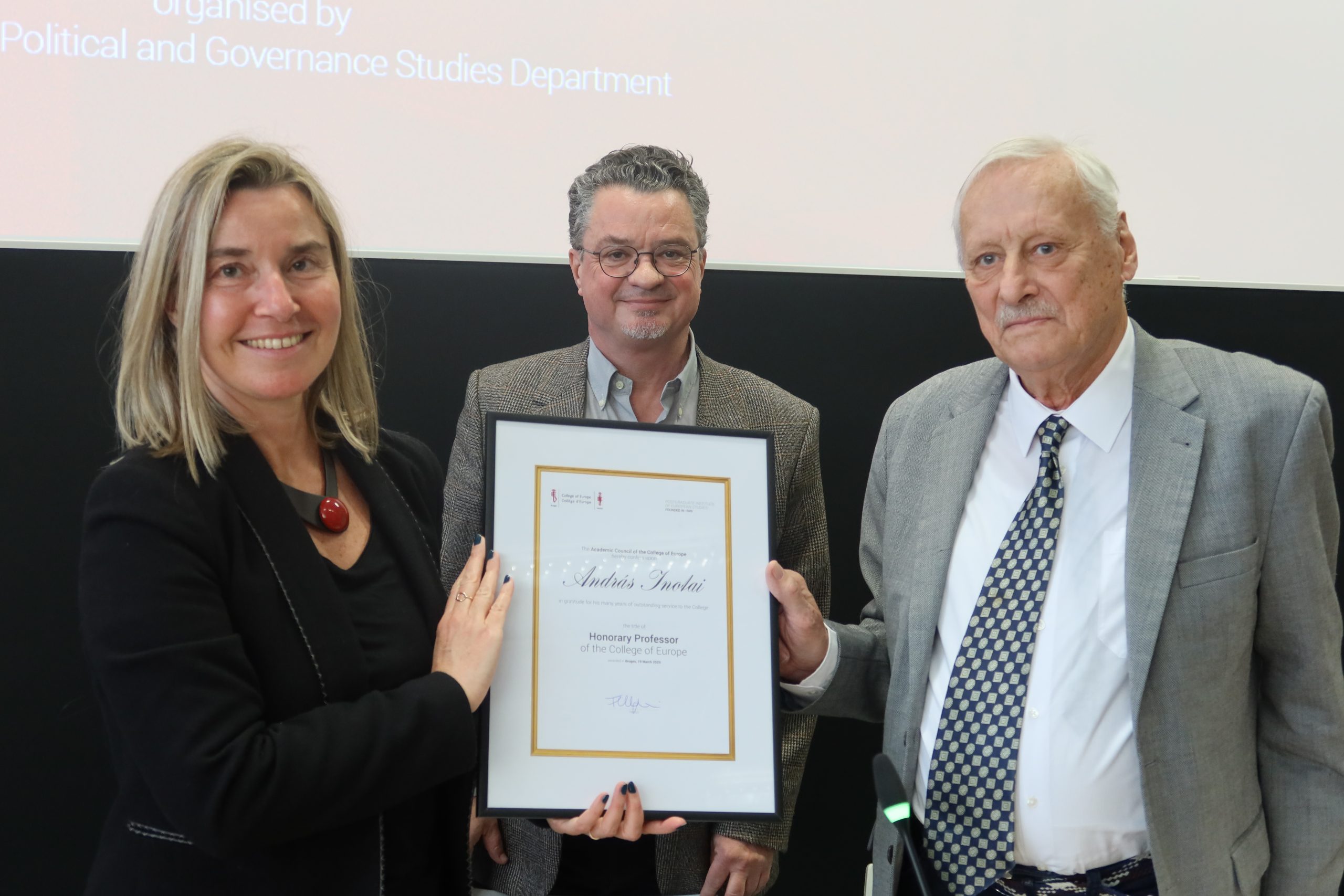 Professor András Inotai became Honorary Professor of the College of ...